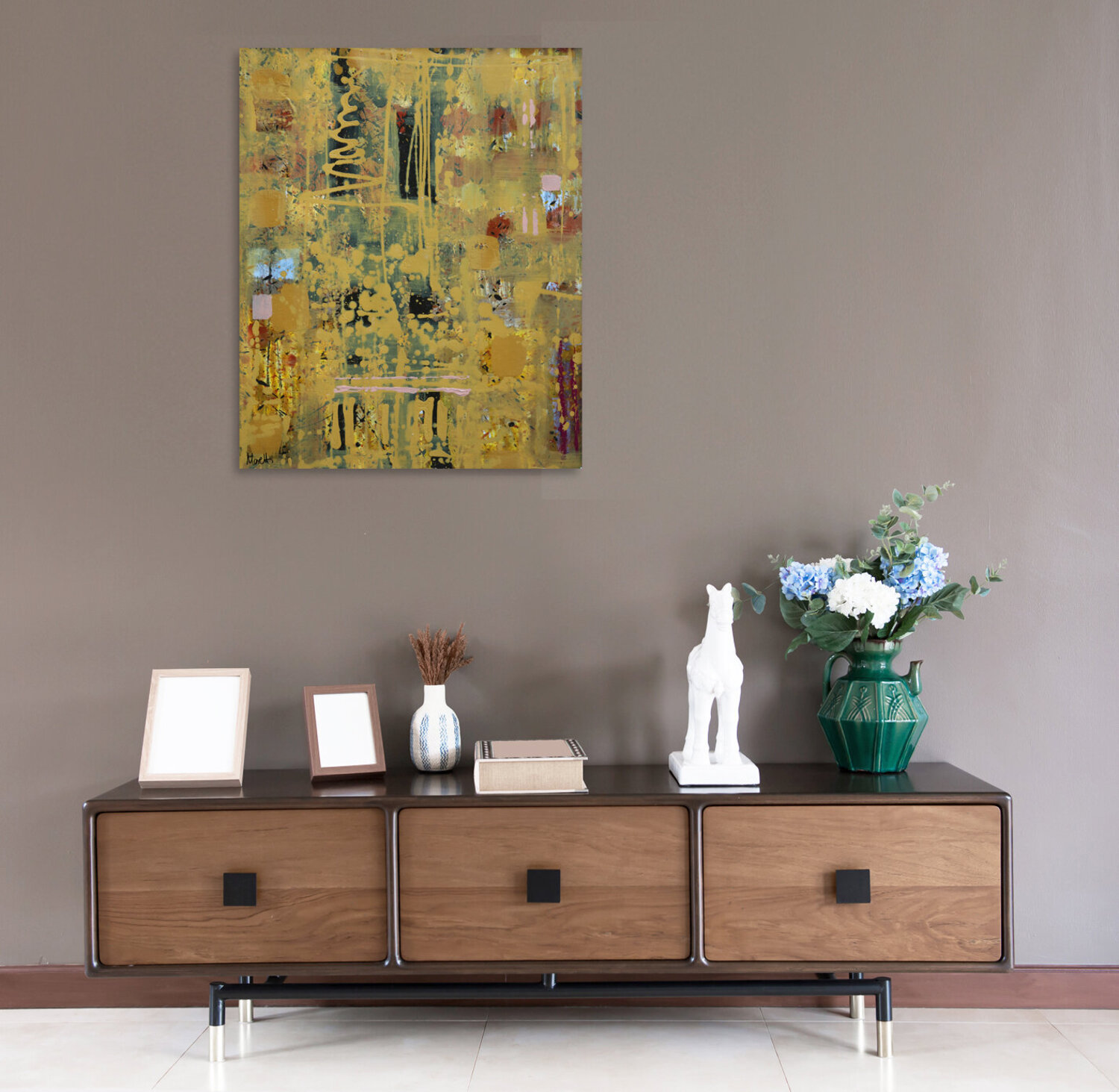 piccola ocra by Maria Moretti (2023) : Painting Oil, Pigments on Canvas ...