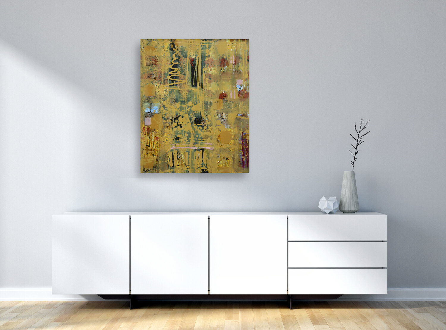 piccola ocra by Maria Moretti (2023) : Painting Oil, Pigments on Canvas ...