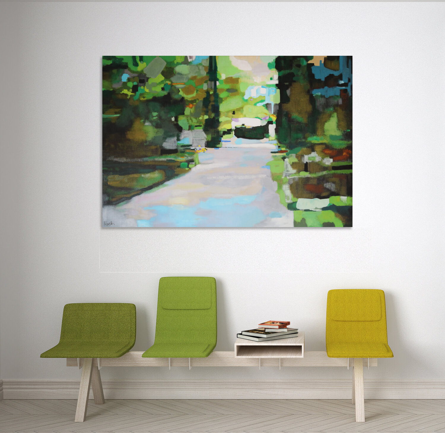 Castle park by Maria Moretti (2024) : Painting Oil on Canvas - Singulart