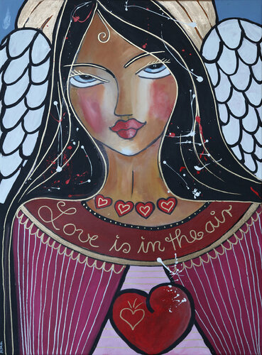 Miss Love by Maria Moretti (2022) : Painting Oil on Canvas - Singulart