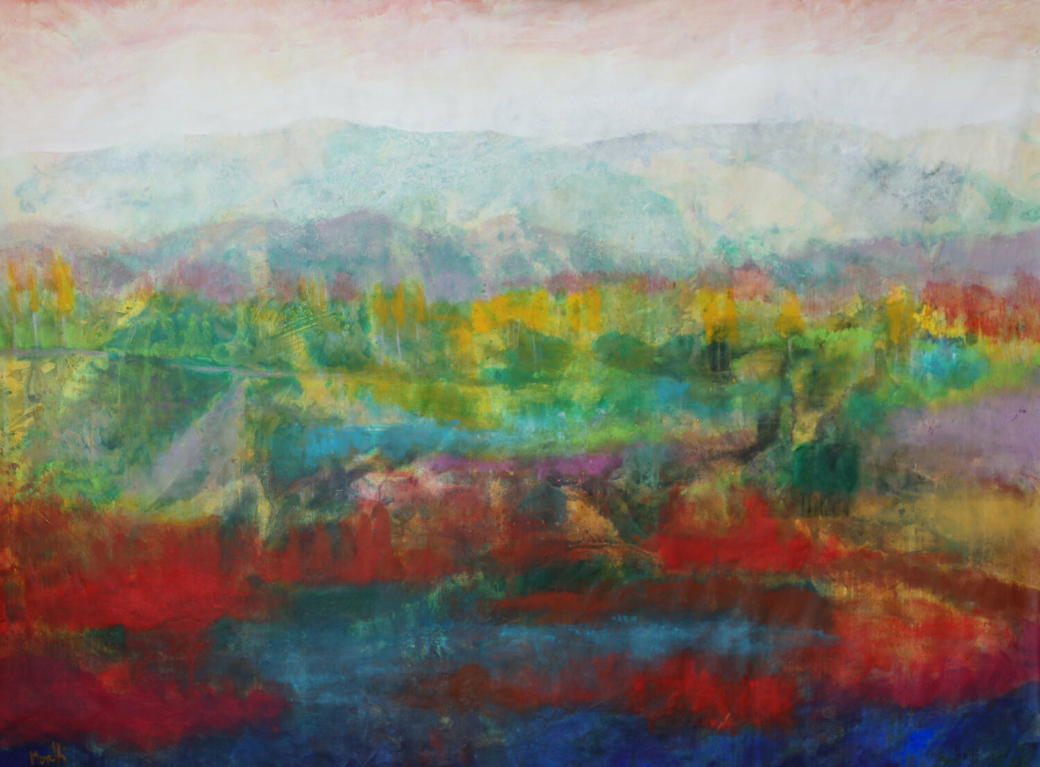 Large landscape by Maria Moretti (2021) : Painting Oil on Canvas ...