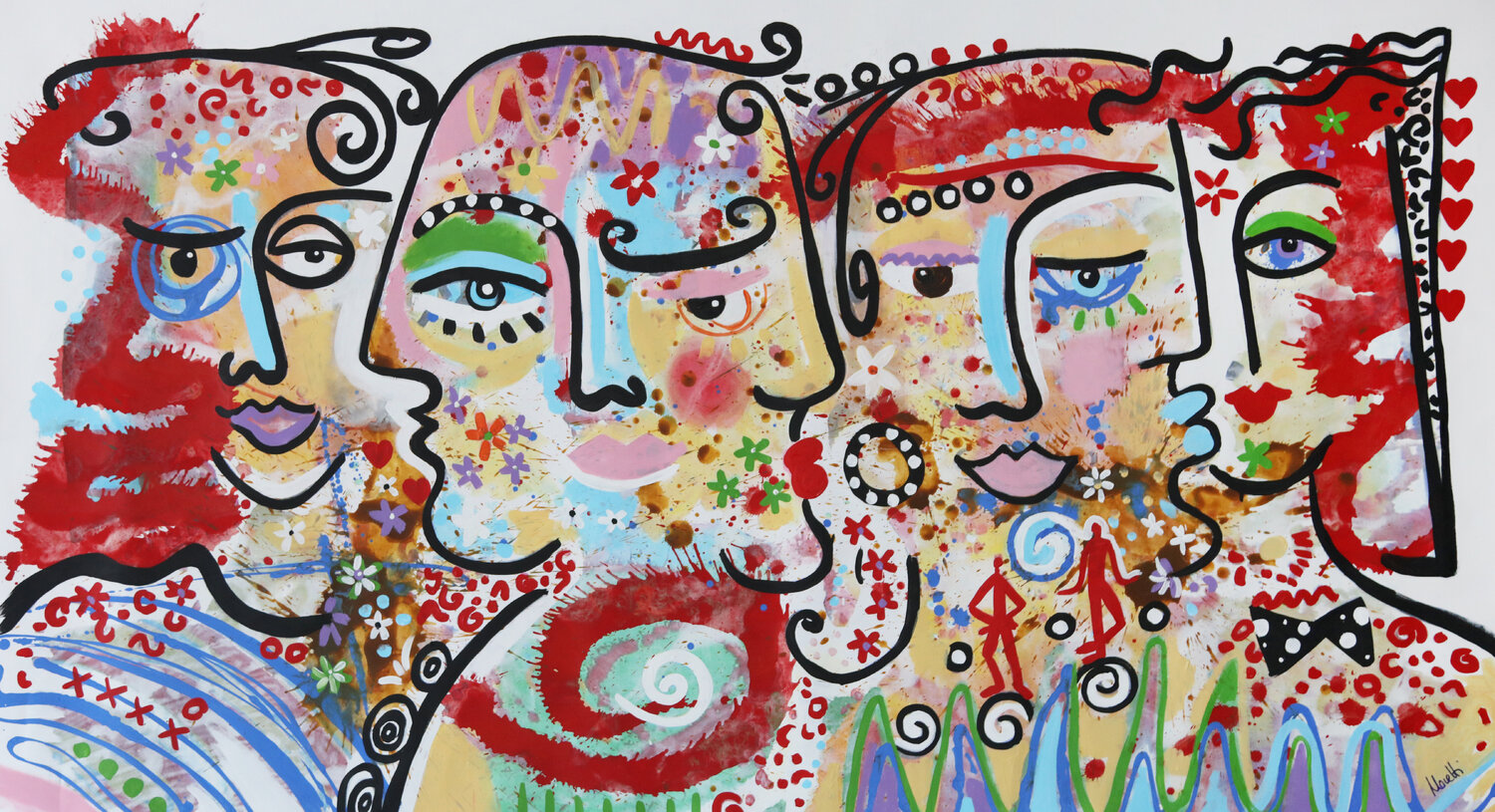 Constellation by Maria Moretti (2022) : Painting Acrylic, Oil on Canvas ...