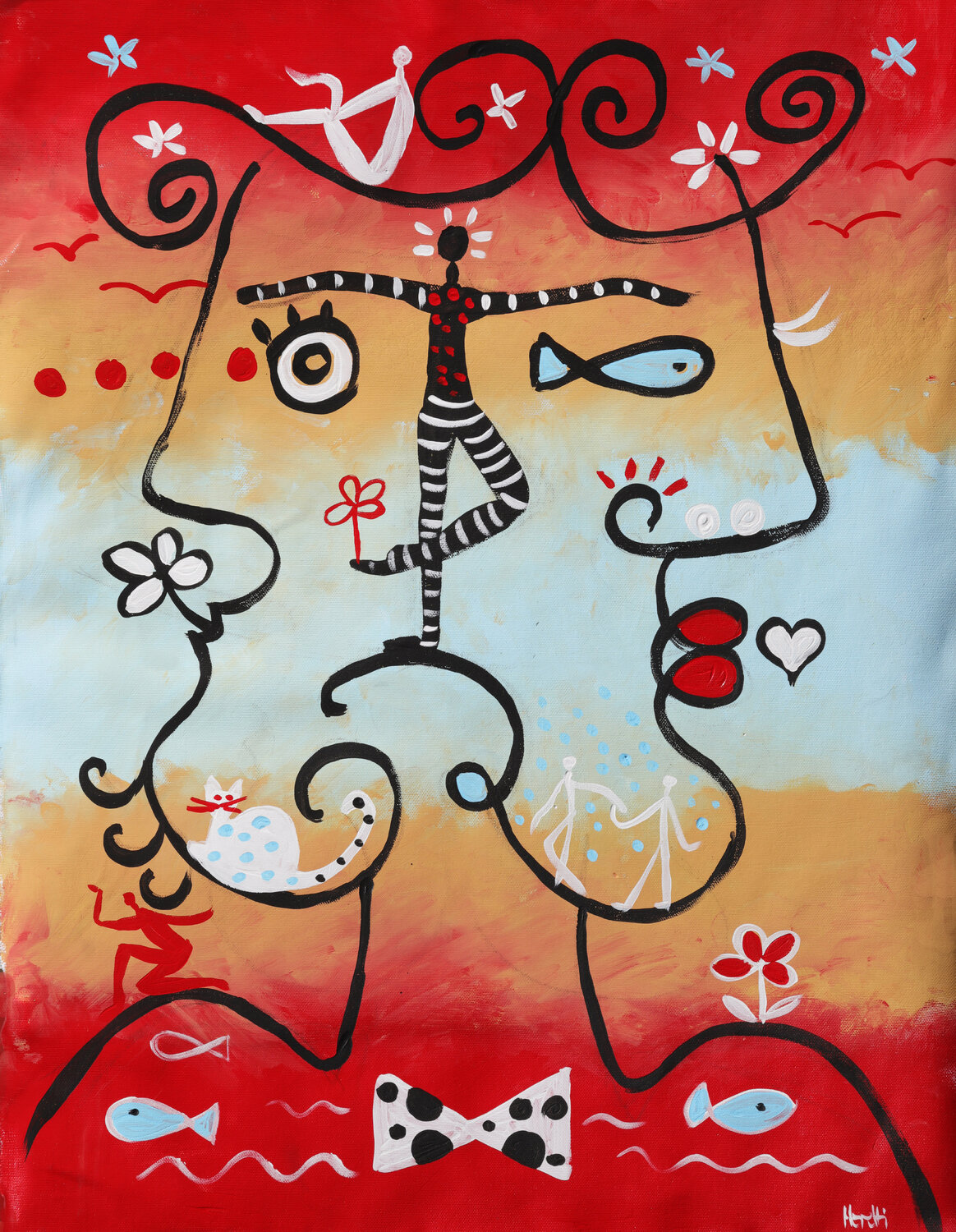 Balancer by Maria Moretti (2022) : Painting Oil on Canvas - Singulart