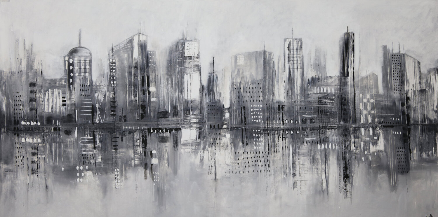 Urban legend by Maria Moretti (2020) : Painting Acrylic, Oil on Canvas ...