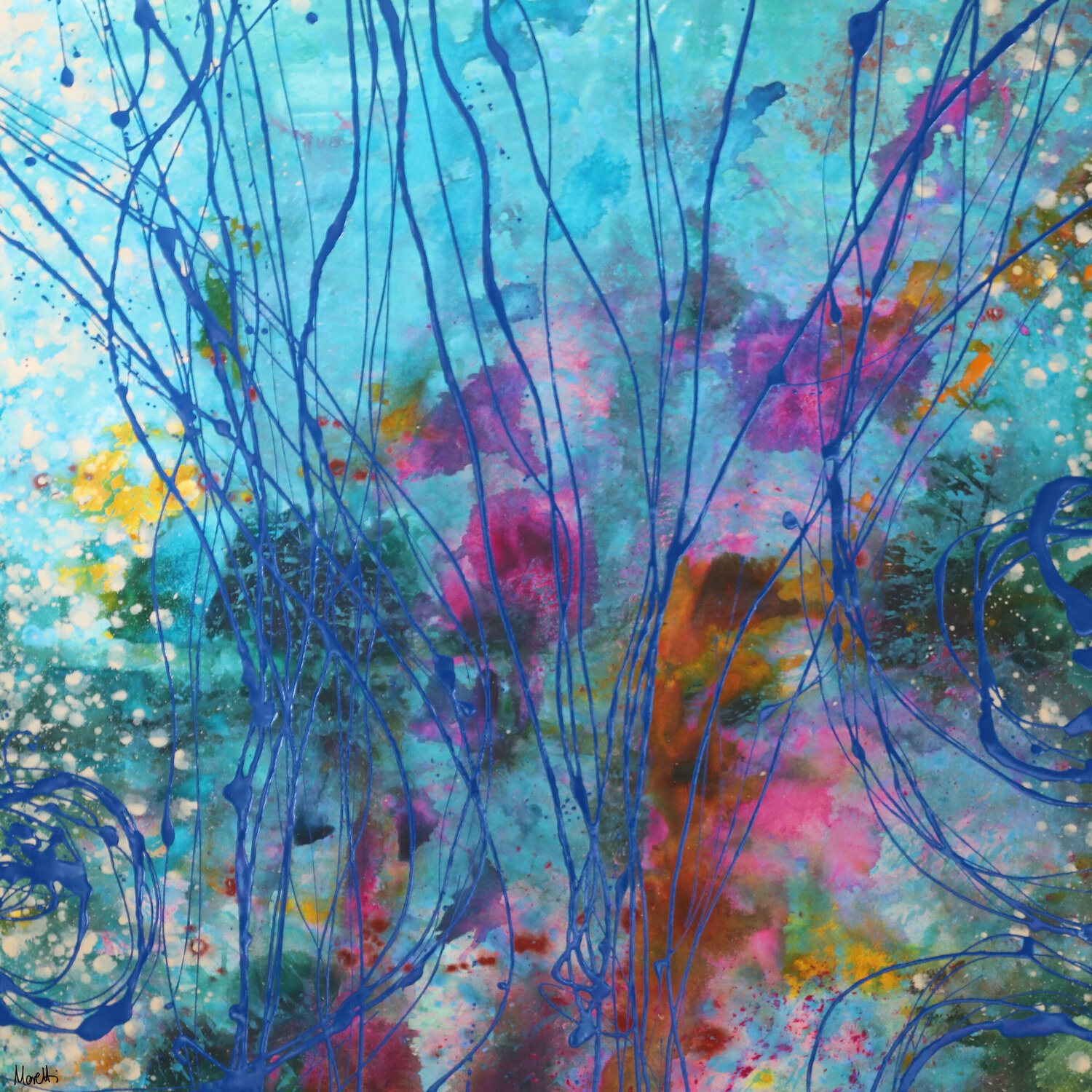 Under water by Maria Moretti (2022) : Painting Oil, Enamel on Canvas ...