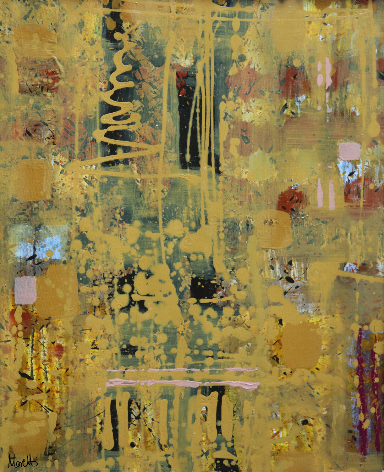 piccola ocra by Maria Moretti (2023) : Painting Oil, Pigments on Canvas ...