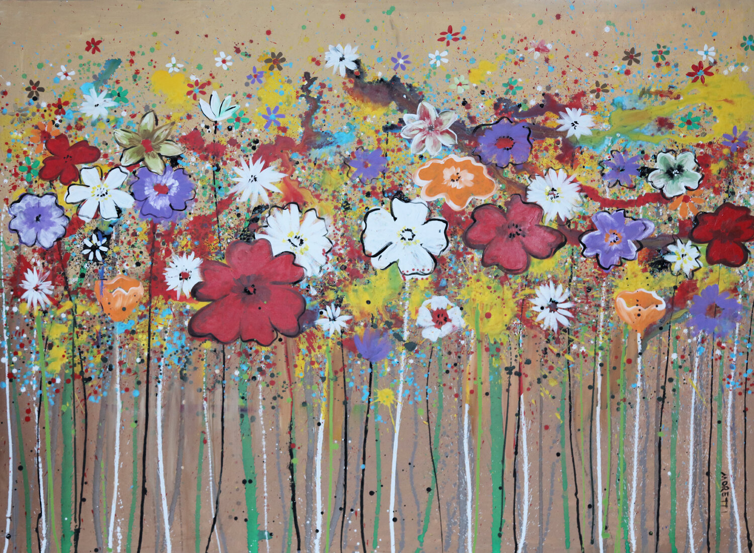 Summer flowers by Maria Moretti (2023) : Painting Oil on Canvas - Singulart