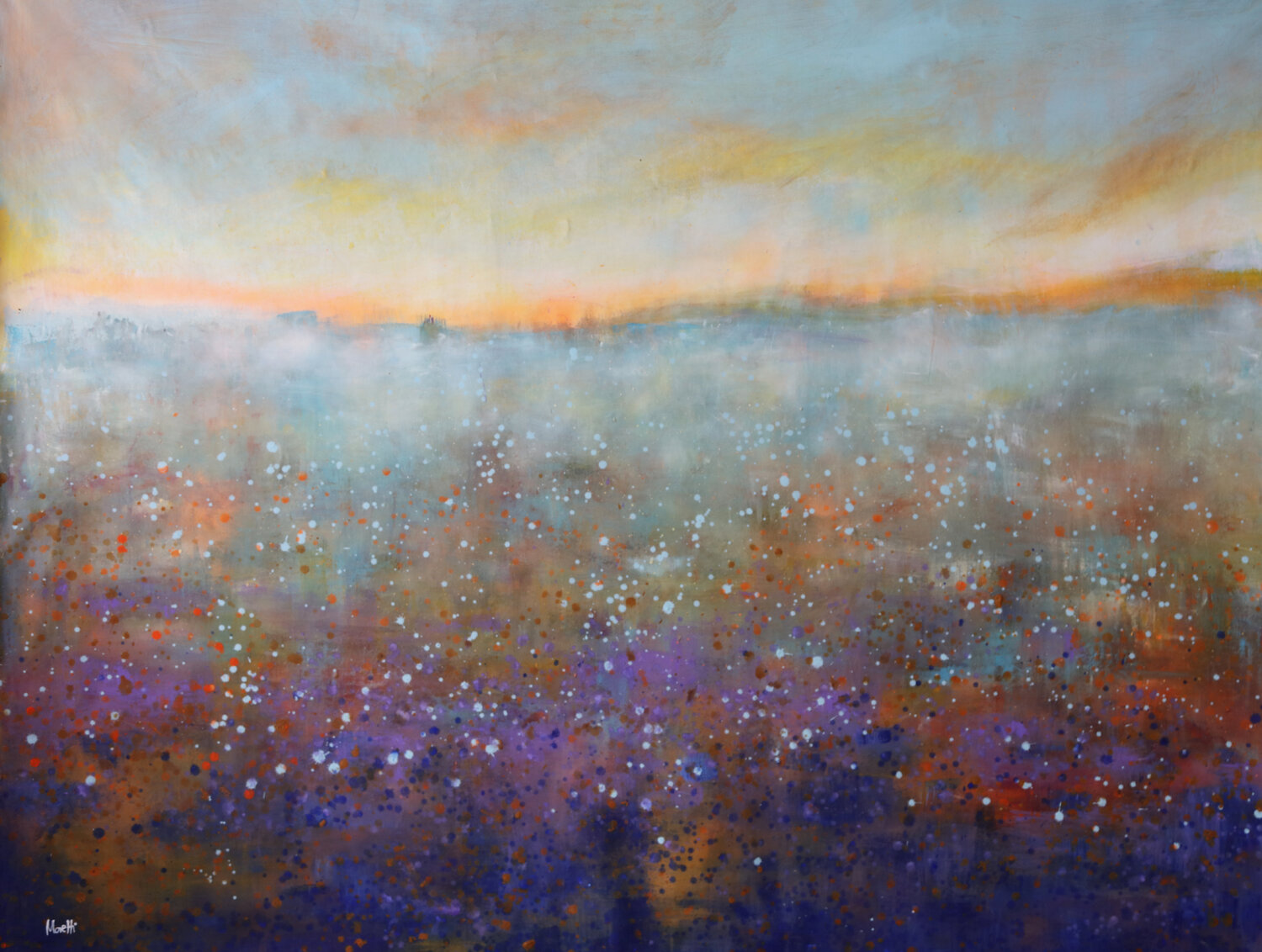 Light on the horizon by Maria Moretti (2023) : Painting Oil on Canvas ...
