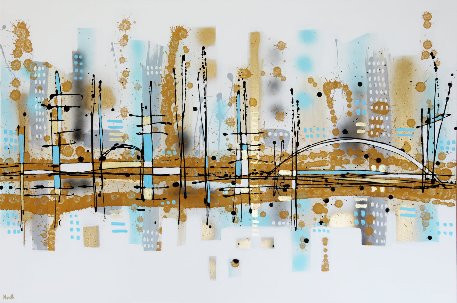 città d'oro by Maria Moretti (2023) : Painting Oil on Canvas - SINGULART
