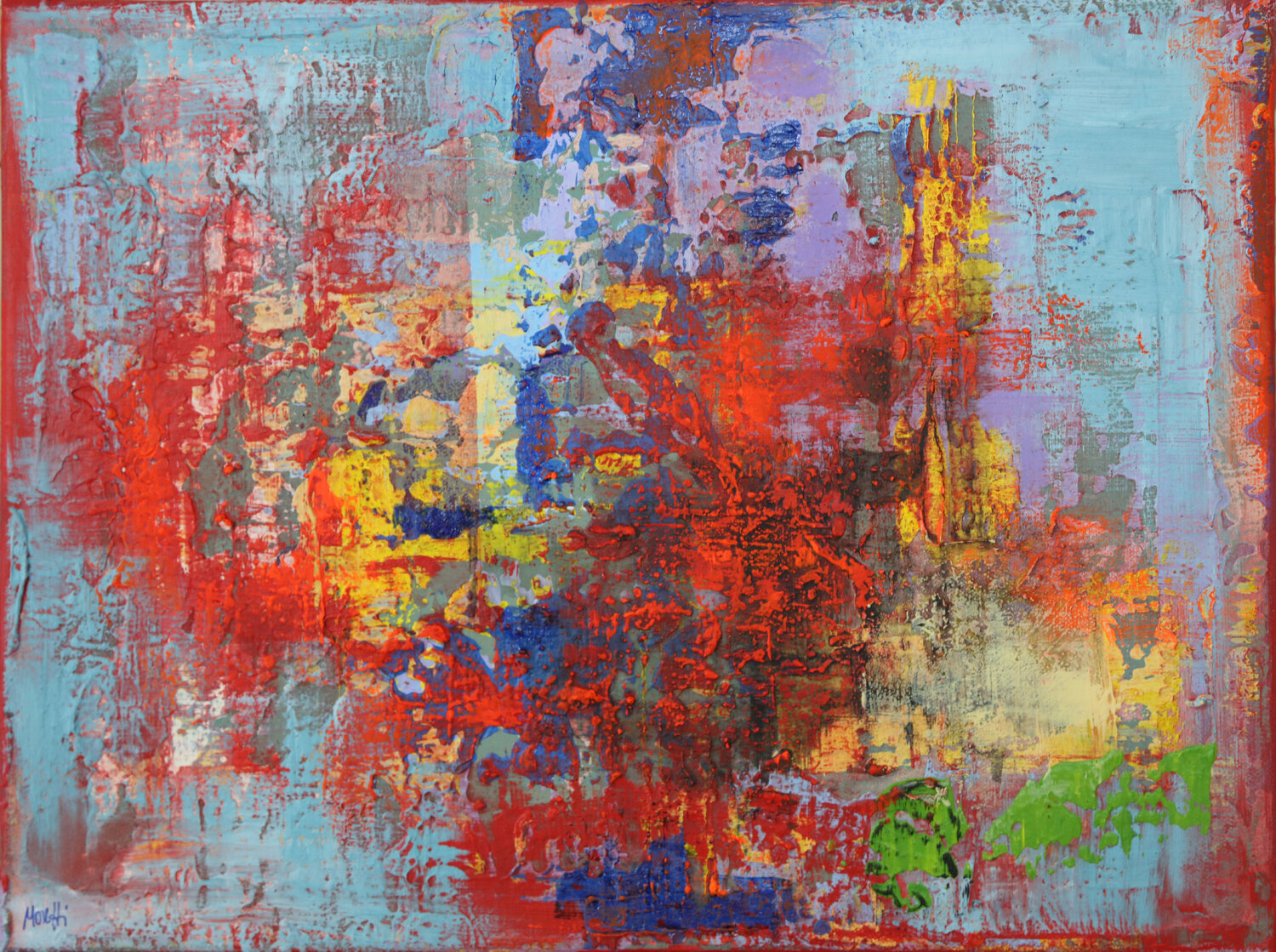 Red spirit by Maria Moretti (2024) : Painting Oil on Canvas - SINGULART