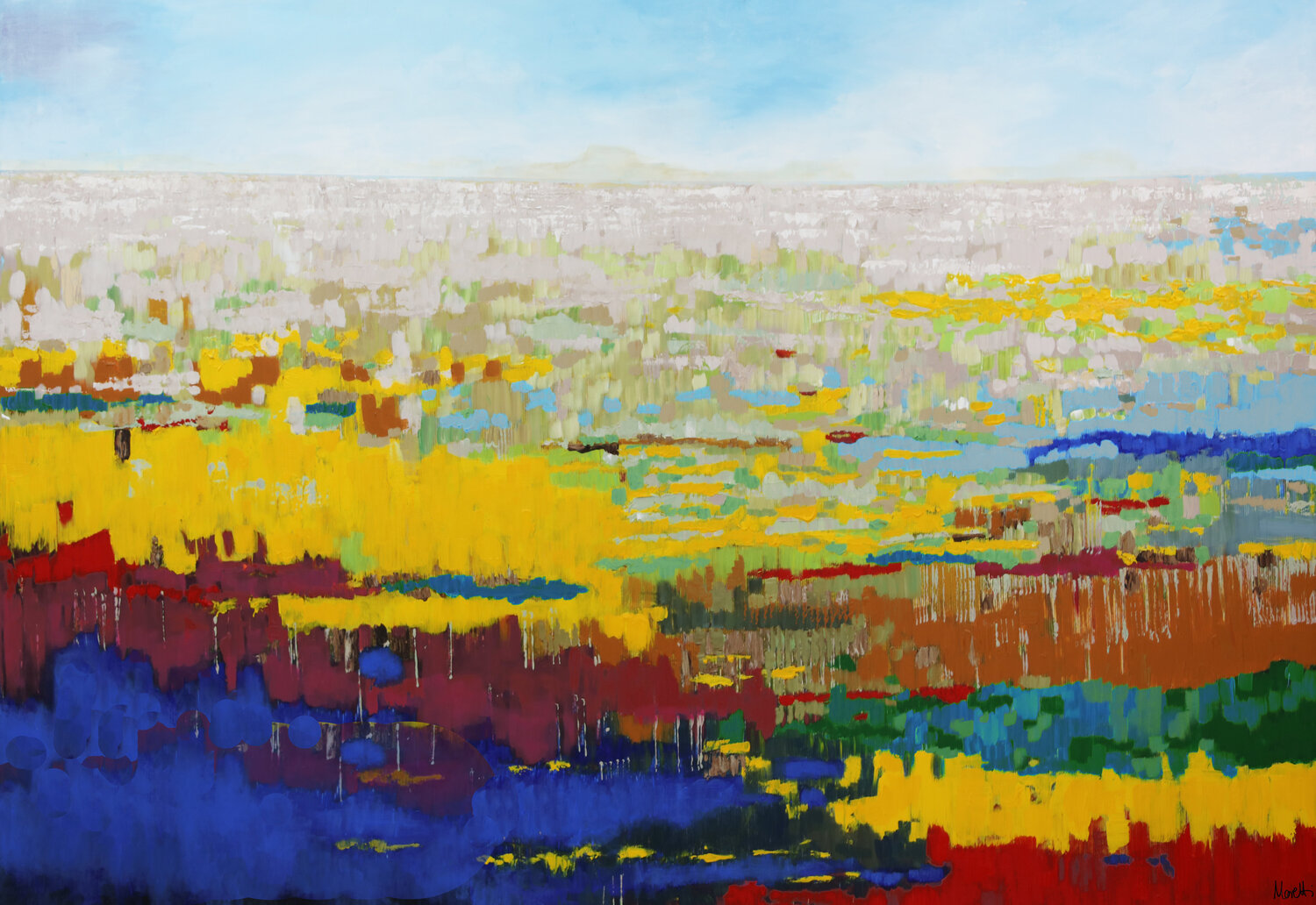 Free land - paisaje by Maria Moretti (2024) : Painting Oil on Canvas ...