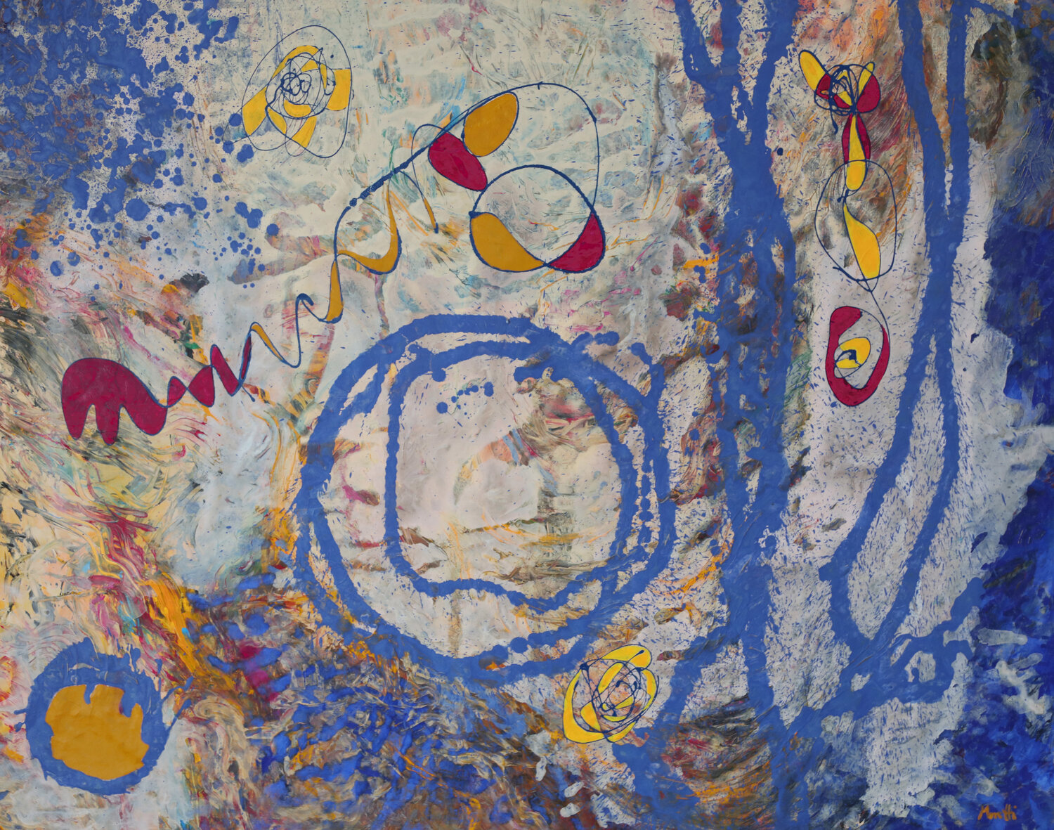 Ultramarin de Maria Moretti (2024) : Peinture Acrylique, Huile sur ...