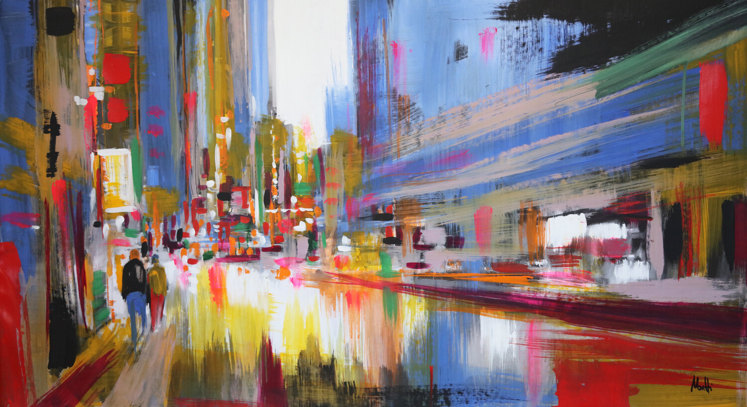 Metropolis de Maria Moretti (2025): Pintura Acrílico, Óleo en Lienzo ...