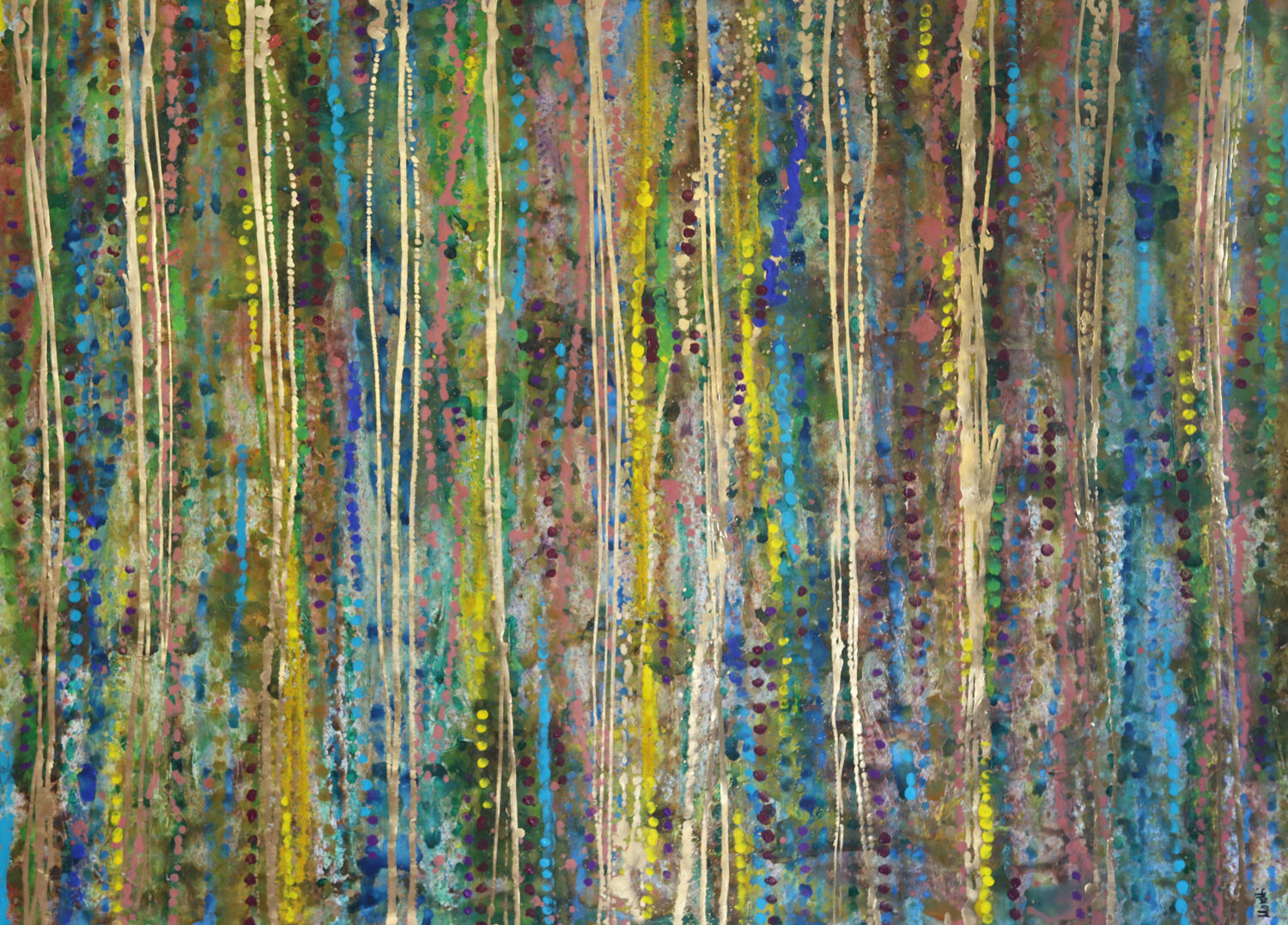 philosophy with stripes by Maria Moretti (2026) : Painting Acrylic ...