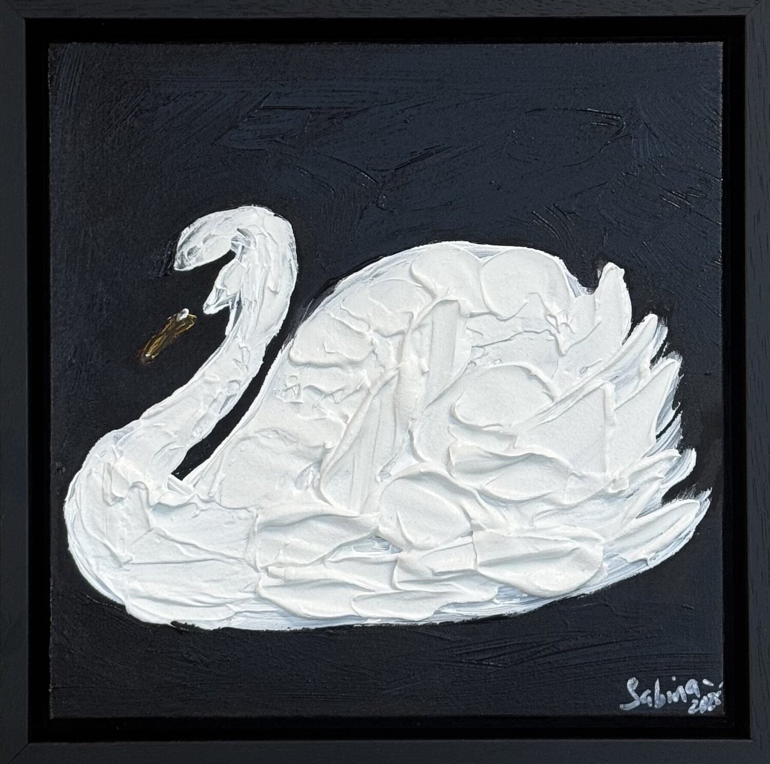 Sean lake textured oil painting by Sabina Nealon (2025) : Painting Oil on Canvas - Singulart