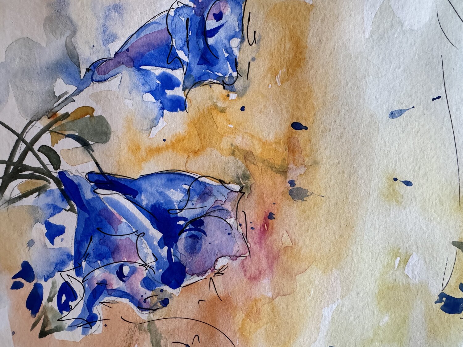 Petit oiseau by Diana Malivani (2025) : Drawing Pastel, Pencil on Paper ...