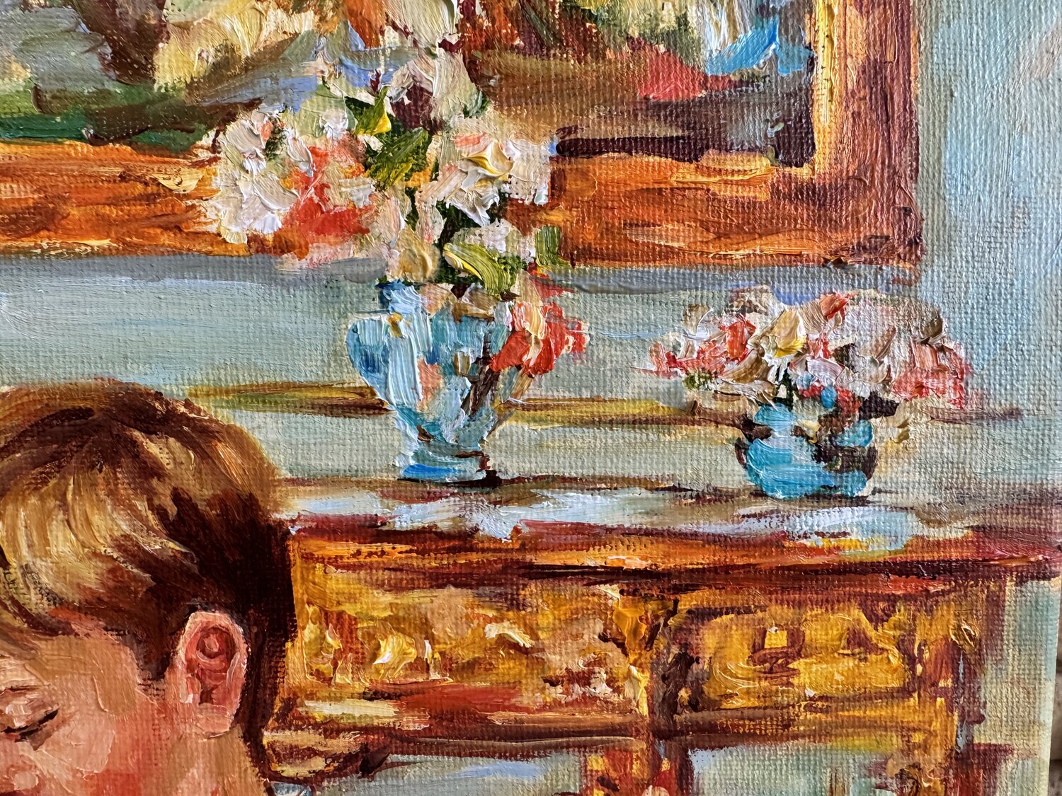 Un garçon avec son violon by Diana Malivani (2026) : Painting Oil on ...