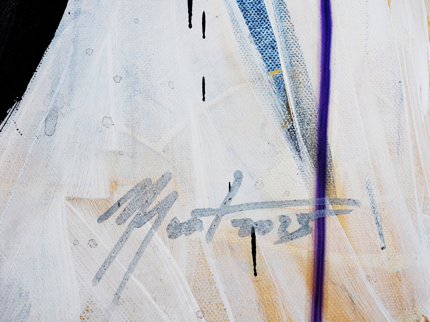 Hereje entre cruces von Ian Mont (2025): Malerei Acryl, Öl auf Leinwand ...