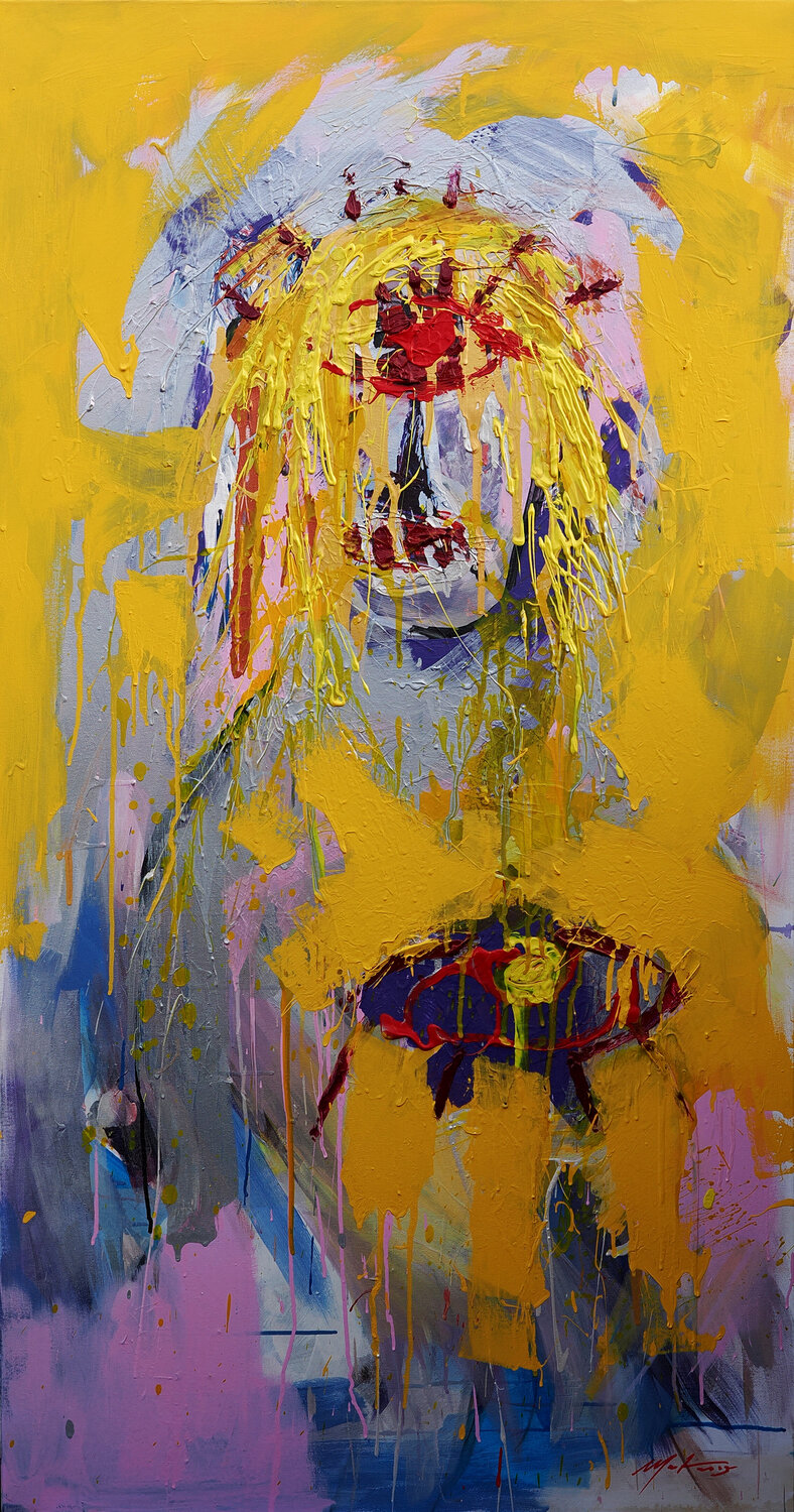 Cíclope enamorado von Ian Mont (2025): Malerei Acryl, Öl auf Leinwand ...