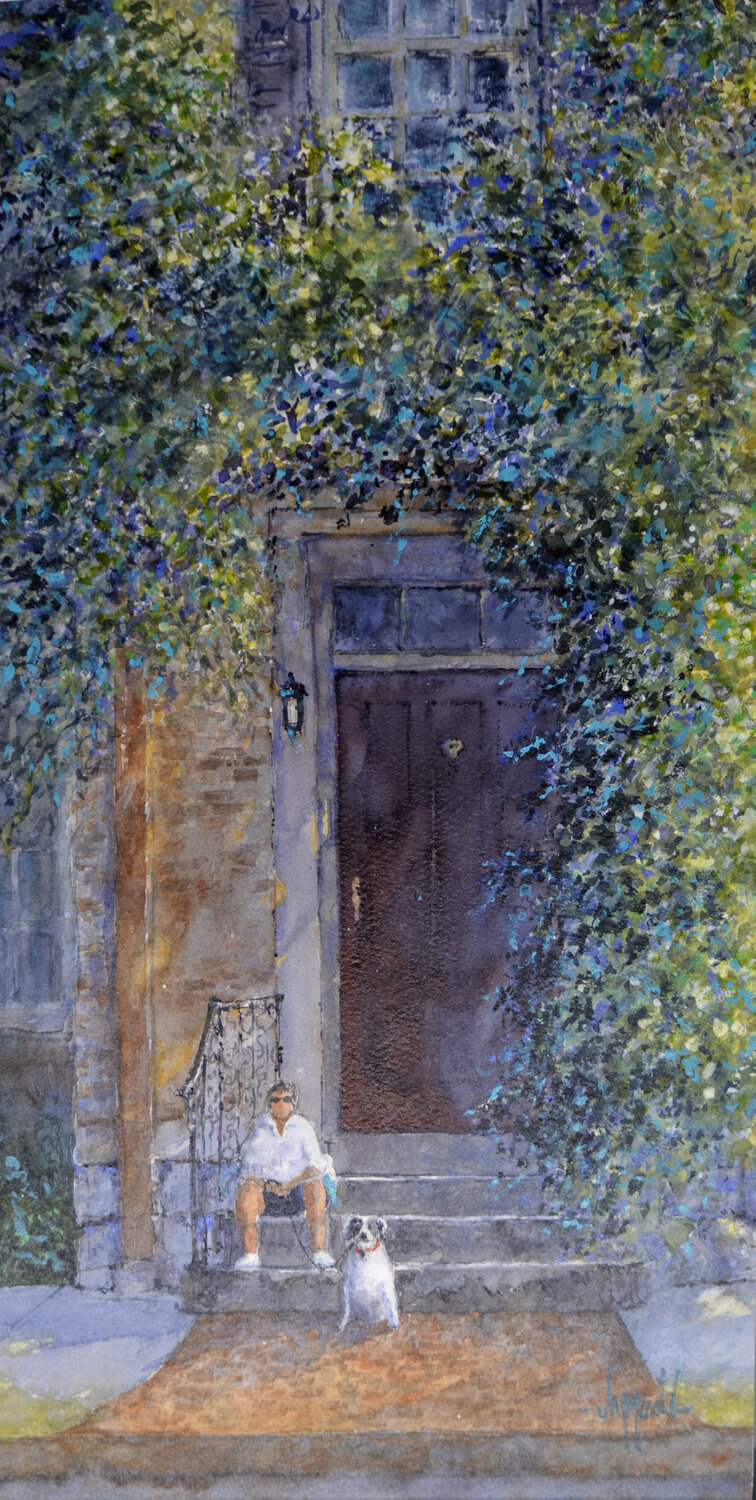 Waiting for the Walk by Judy Mudd (2025) : Painting Watercolor, Gouache ...