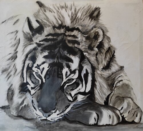 Ballerina by Irina Lorei (2023) : Painting Acrylic, India Ink on Canvas ...