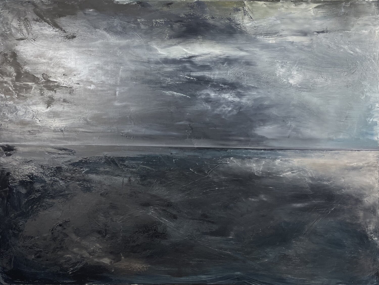 A Storm is Brewing de Caroline Adrienne (2024): Pintura Óleo en Lienzo ...