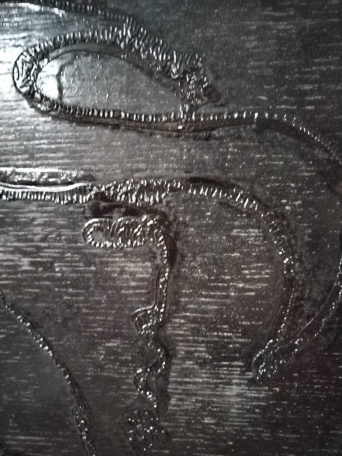 CORMO - TORO von Denise Mastel (2015): Malerei Emaille auf Holz - Singulart