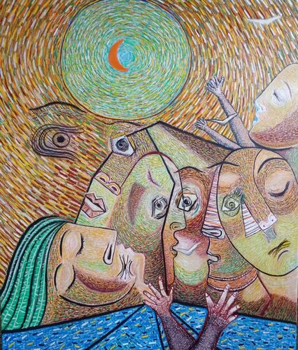 Methexis by Eric Cospi Spiliotopoulos (2026) : Painting Oil on Canvas ...