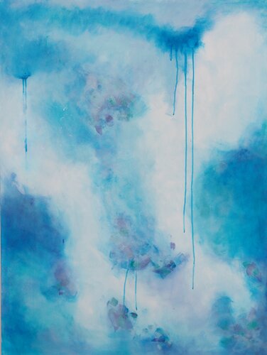 Teal Storm de Gail Morrison-Hall (2022) : Peinture Acrylique, Collage ...