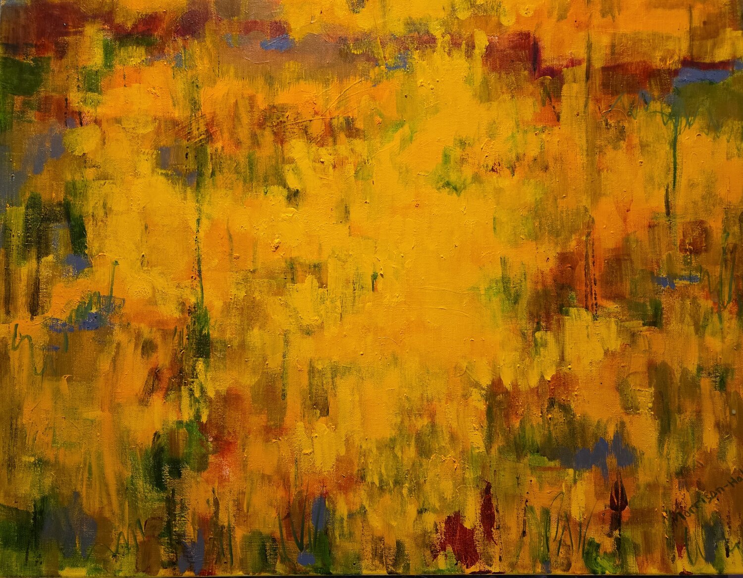 Autumn Gold de Gail Morrison-Hall (2025): Pintura Acrílico en Lienzo ...