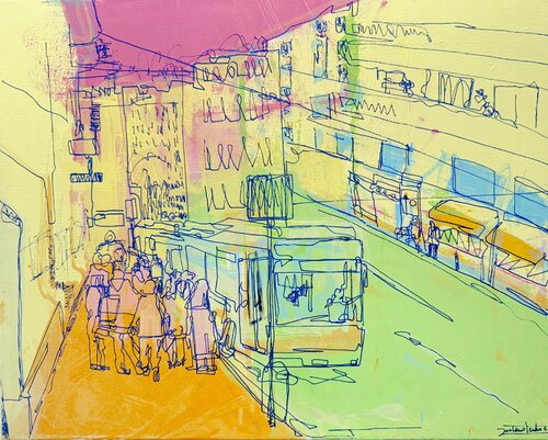 Genova 2025 by Gustavo Leutun (2025) : Drawing Pencil on Canvas - Singulart