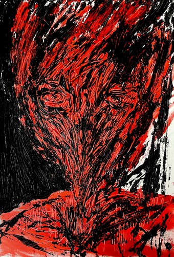 Abandonment de CAR ACT AIR (2025) : Peinture Acrylique sur Papier ...