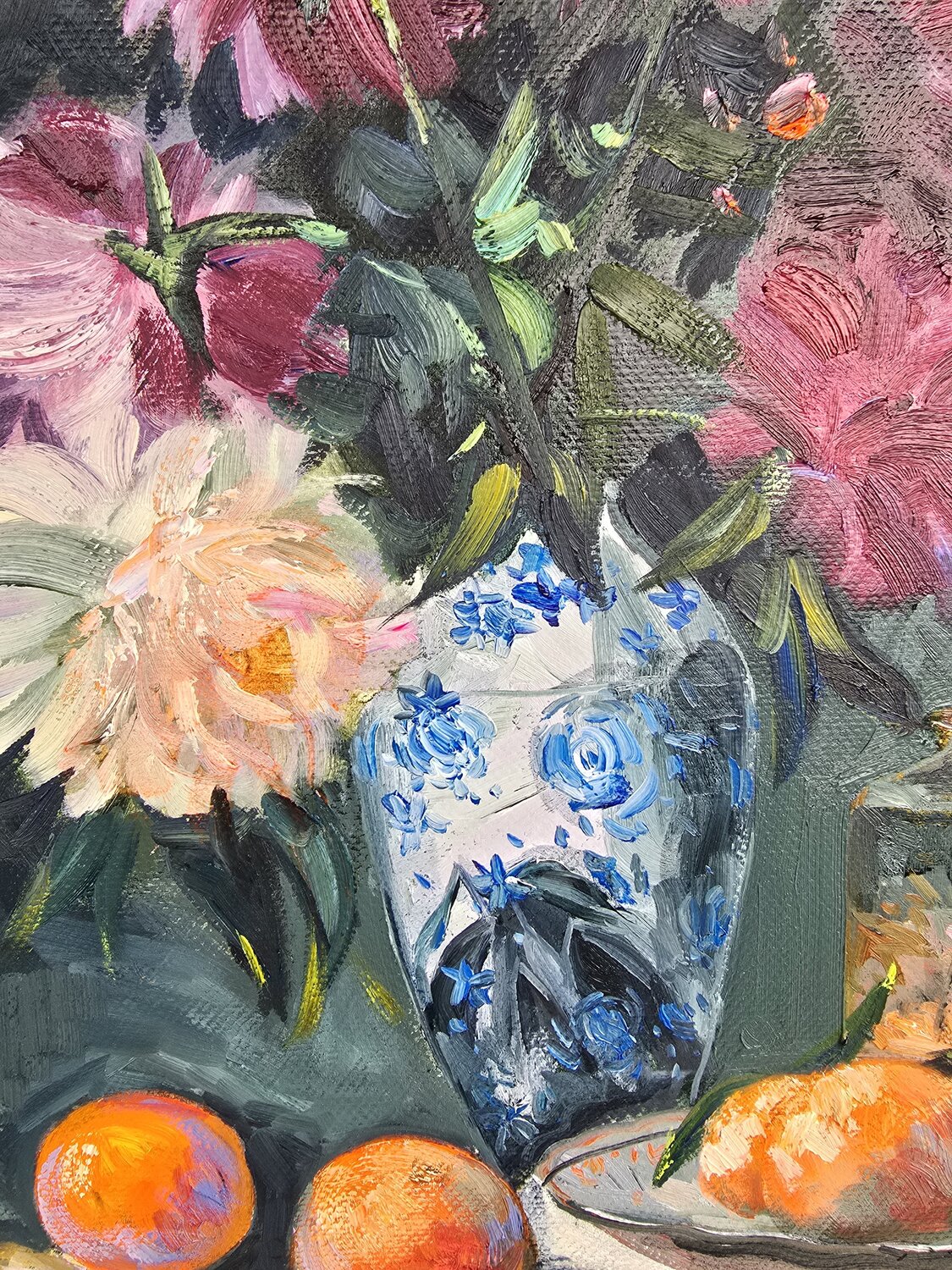 Still Life with Peonies and Oranges by Gulshaba Abbasova (2026 ...