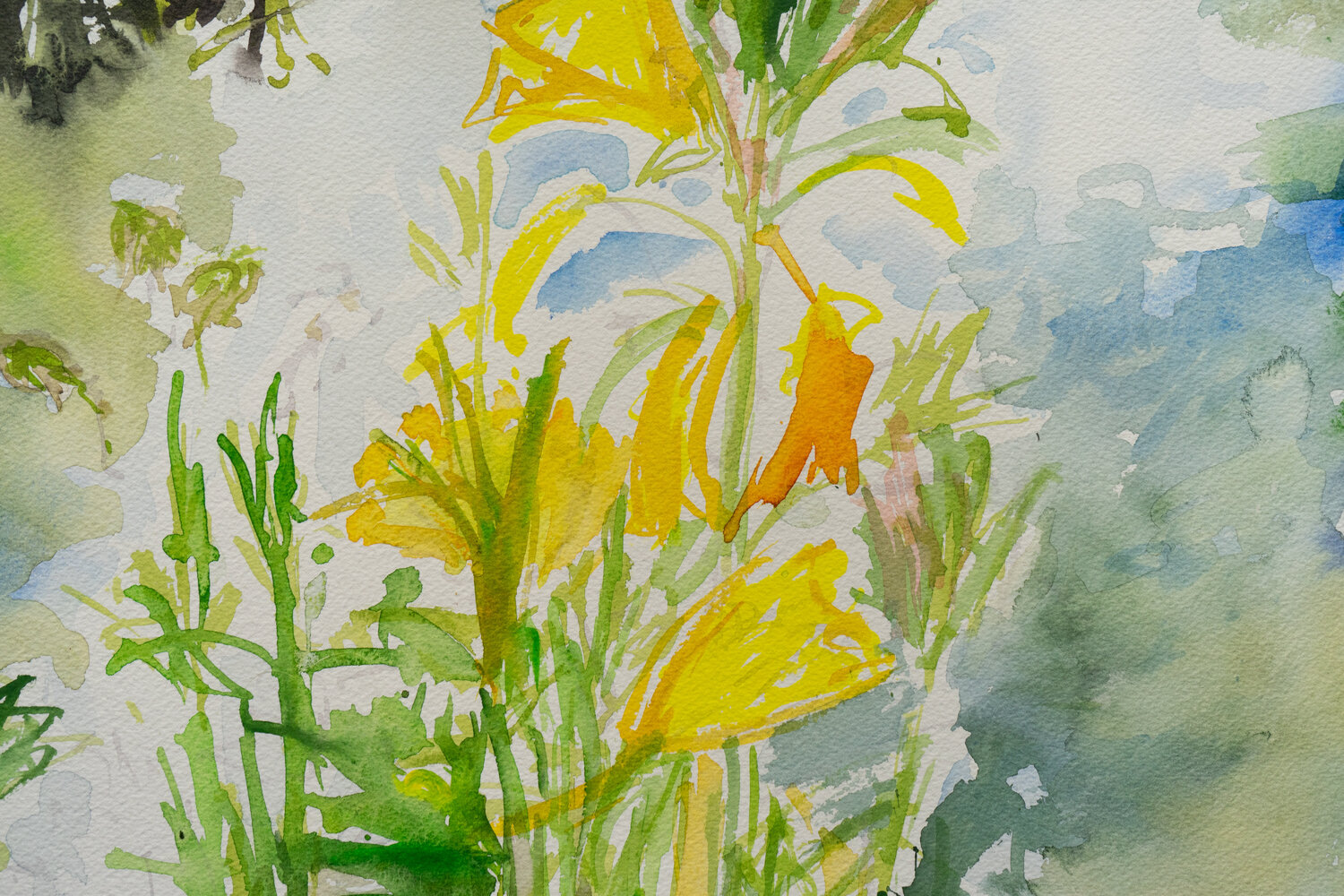 Einen Kaffee im Garten genießen by Ute Meyer (2022) : Painting ...