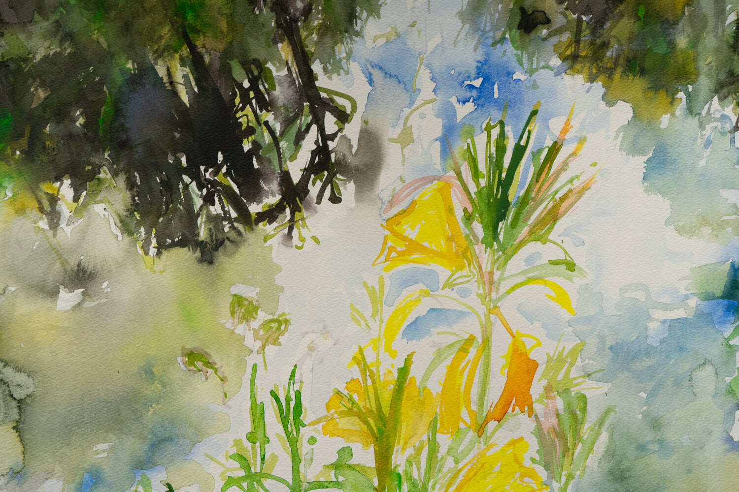 Einen Kaffee im Garten genießen by Ute Meyer (2022) : Painting ...