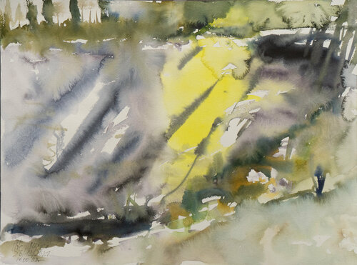 Einen Kaffee im Garten genießen by Ute Meyer (2022) : Painting ...