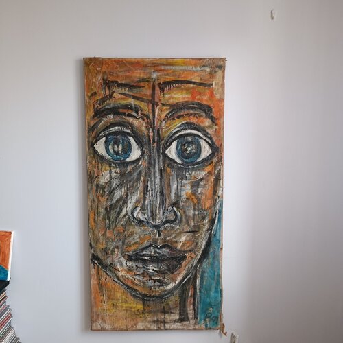 The question de Richard Morgan (2014) : Peinture Huile sur Lin - Singulart