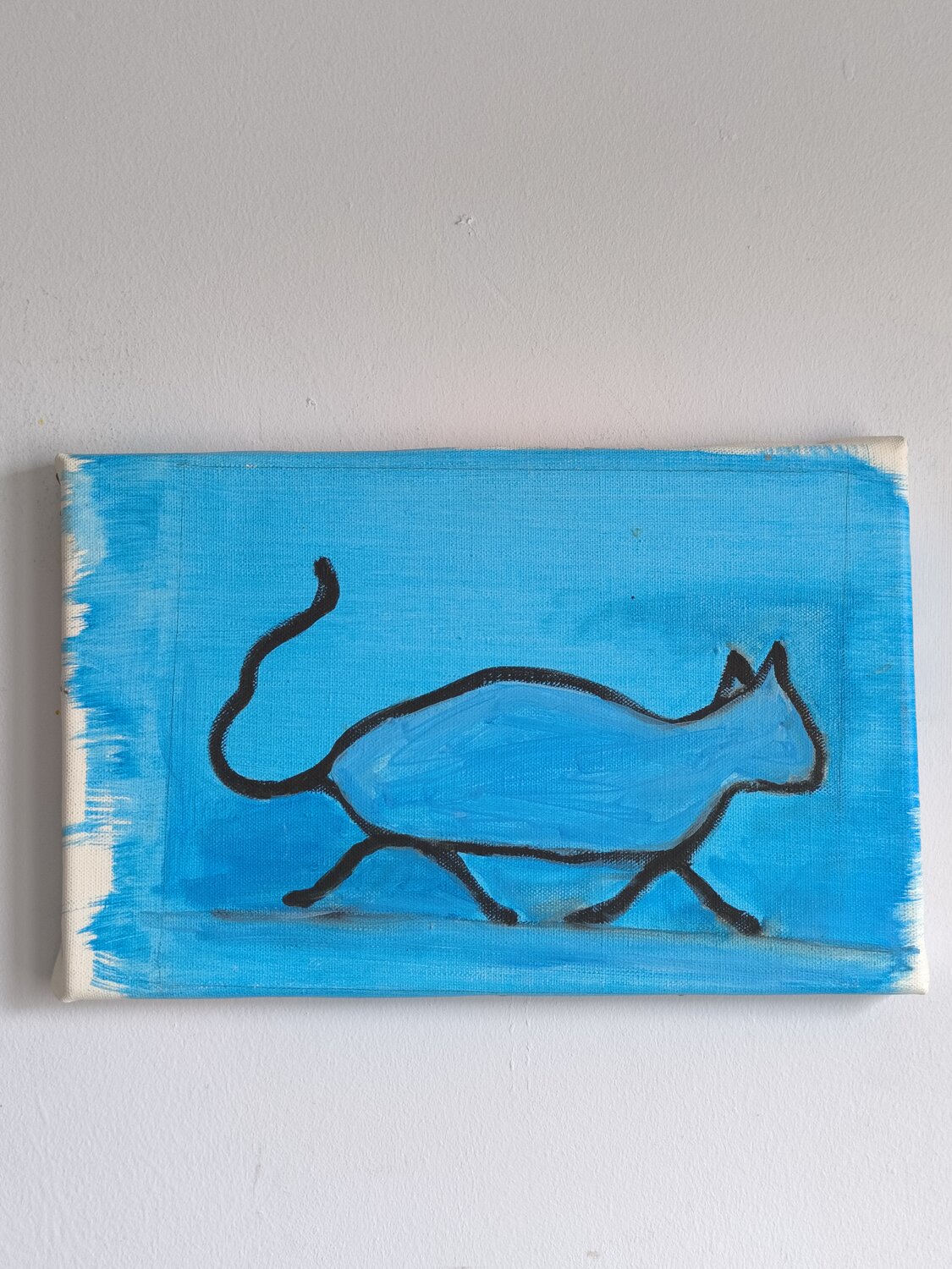 Cat de Richard Morgan (2013) : Peinture Huile sur Lin - Singulart