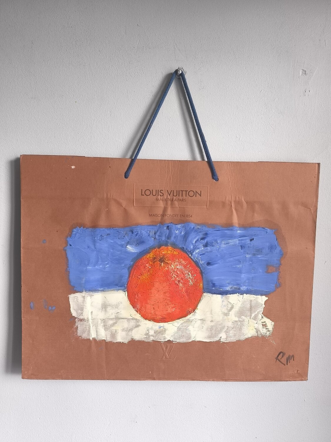 Hommage à Cezanne de Richard Morgan (1998) : Peinture Huile sur Papier ...