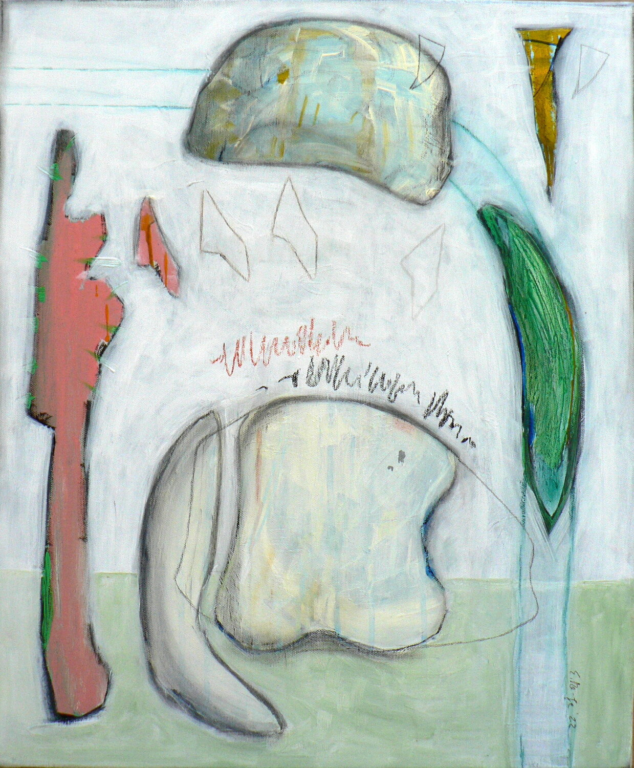 Organic structure with fragments / Organische Struktur mit Fragmenten ...