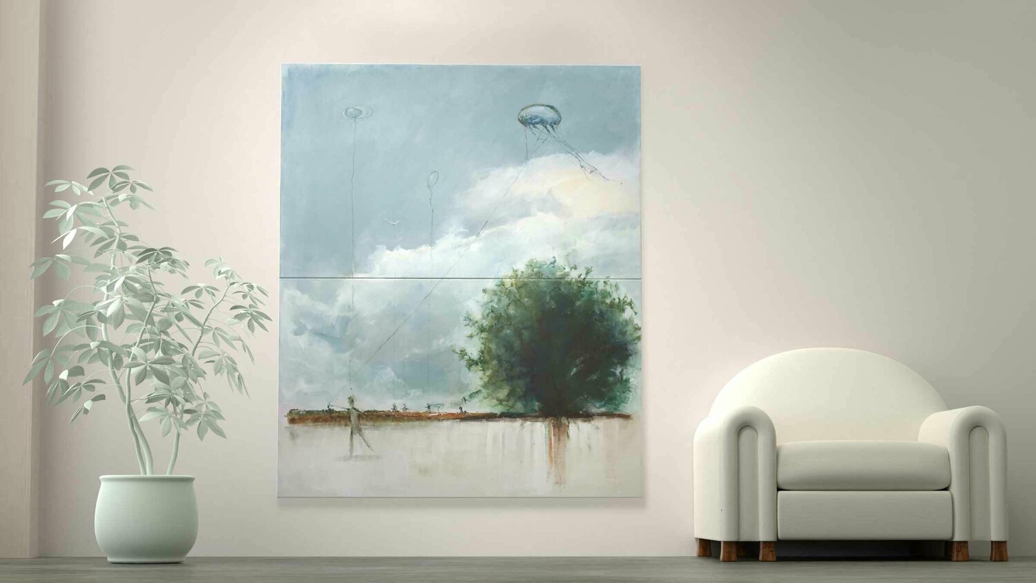EarthSkyMind by Jan Cilliers de Wet (2019) : Painting Oil on Canvas ...