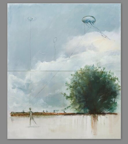 EarthSkyMind by Jan Cilliers de Wet (2019) : Painting Oil on Canvas ...
