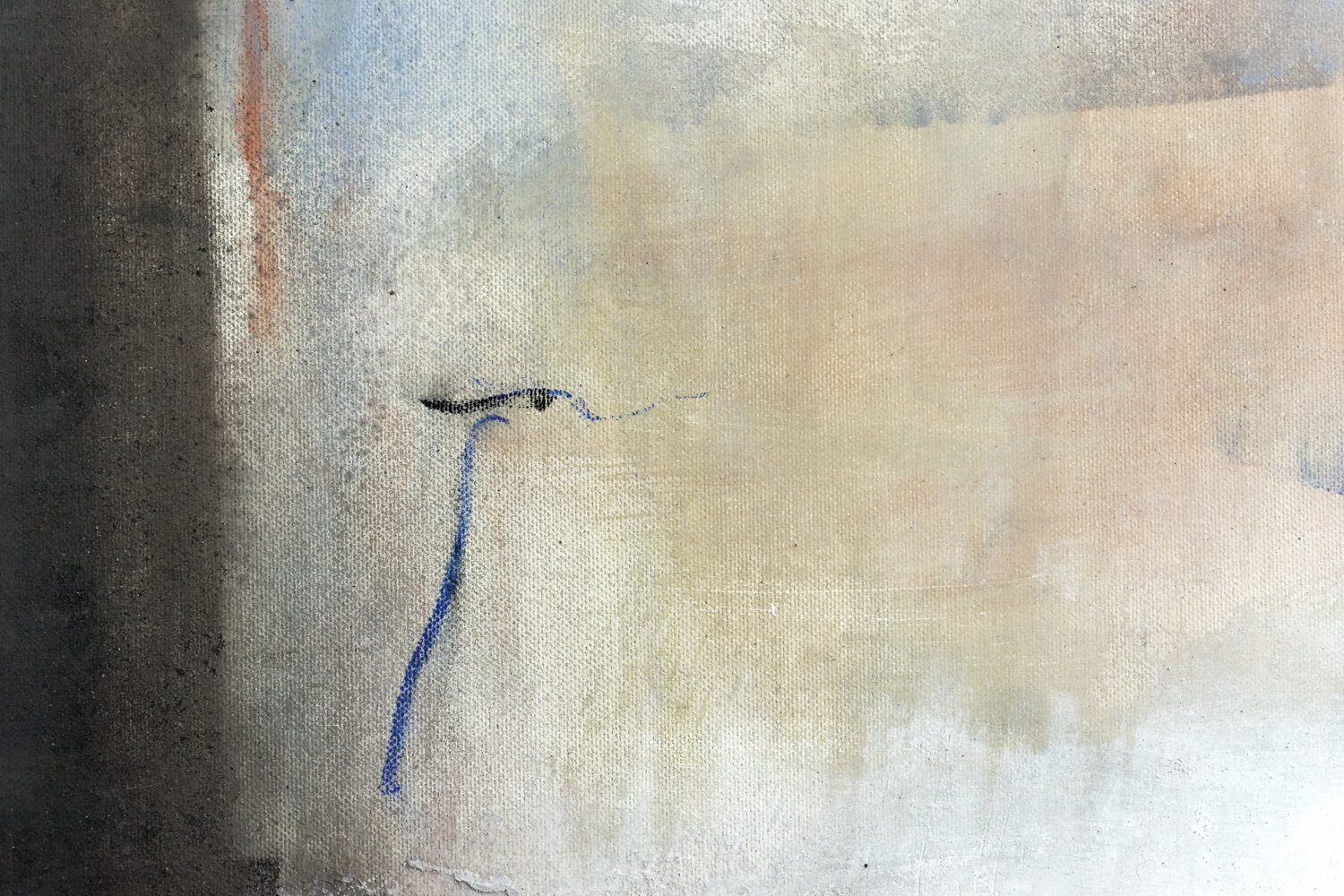 blank page von Verena Dill (2023): Malerei Acryl, Kohle auf Leinwand ...