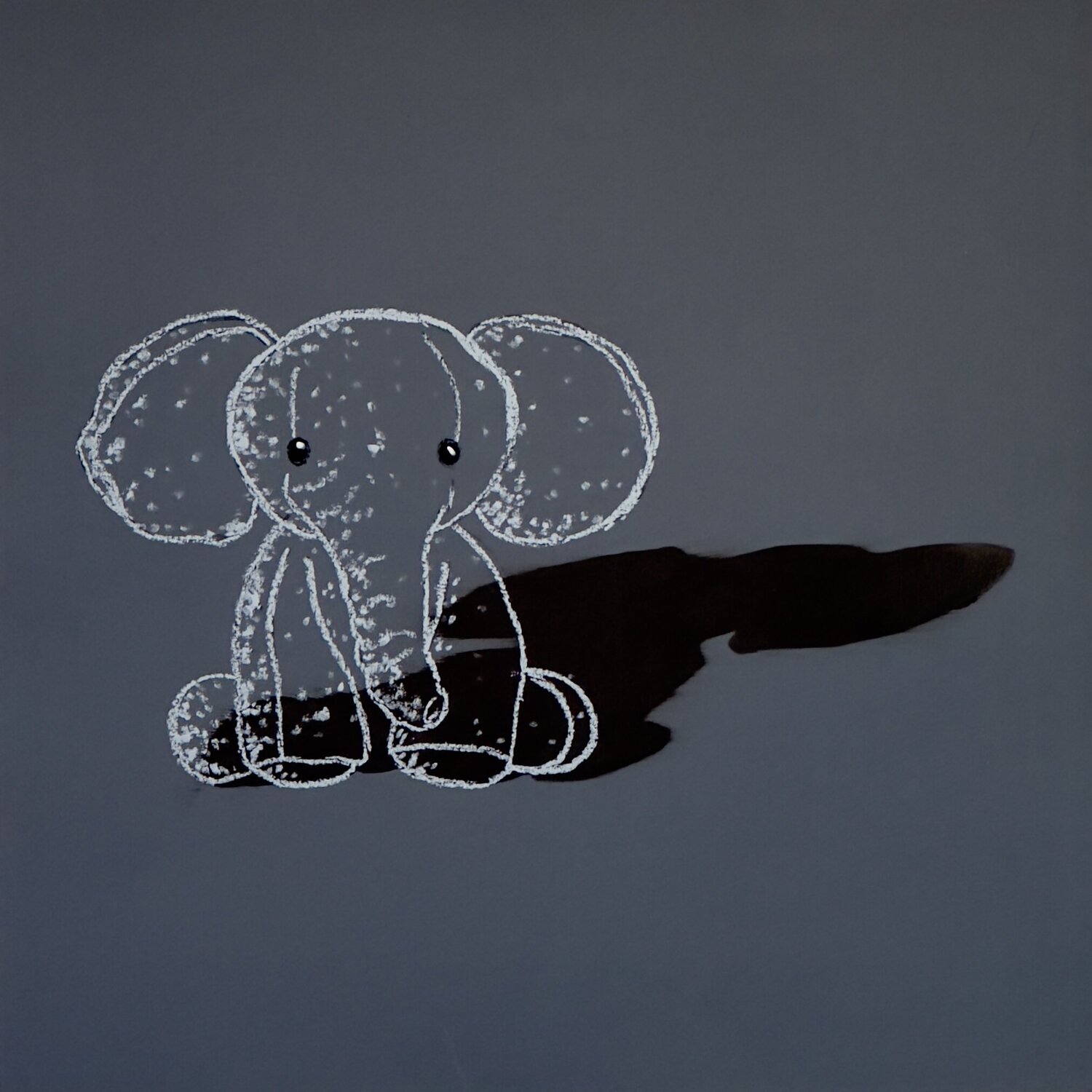 Elefant by Felix Endriss (2024) : Painting Acrylic, Pastel on Paper ...