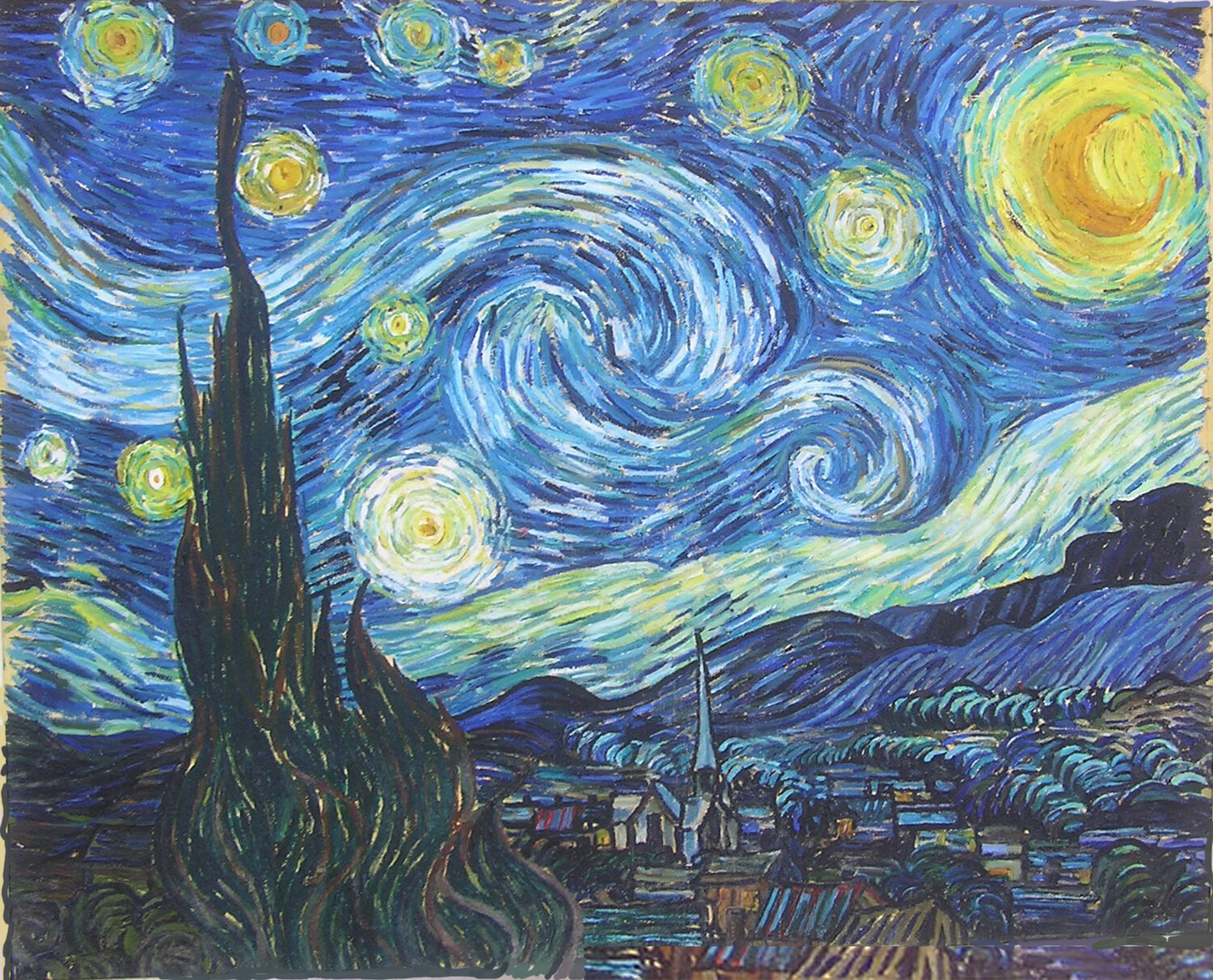 Starry Night by David Kingham (2010) : Painting Oil on Canvas - Singulart