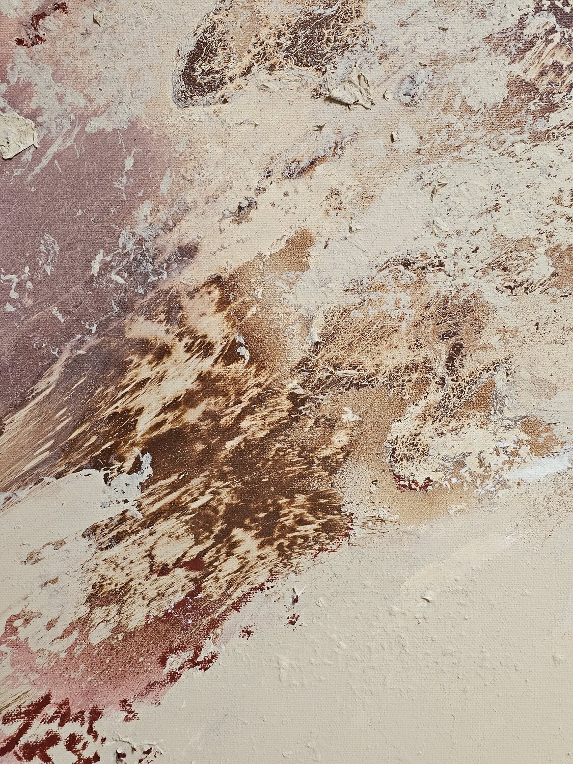 A Touch of Calm Burgundy door Jennifer Kraft (2025) : Schilderij Acryl ...