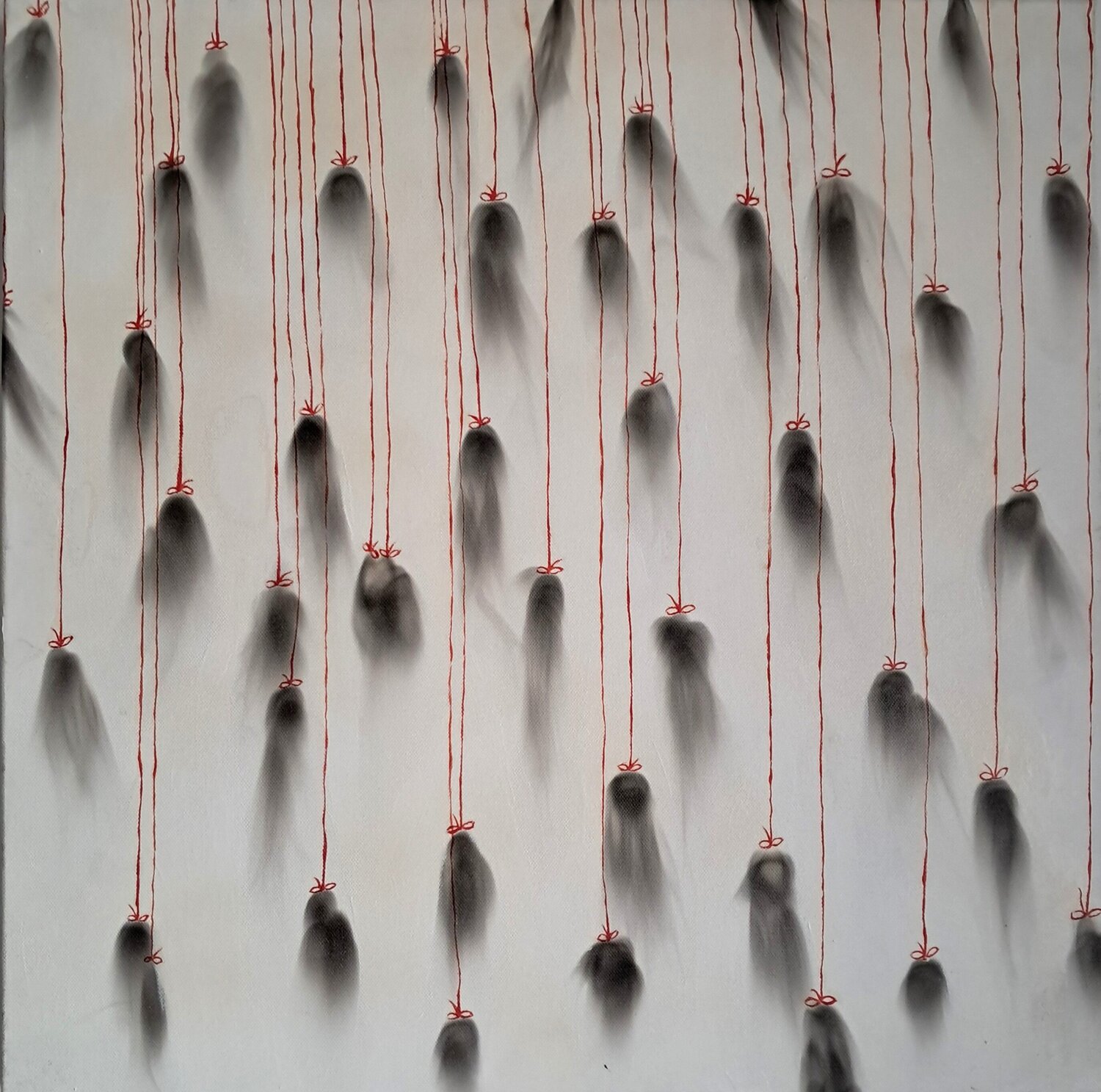 Ho legato il fumo con un filo rosso von Daniela Baldo (2009): Malerei ...