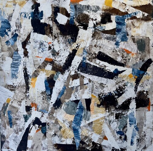 Blue Diptych Nº1 by Alid Gerboles (2025) : Painting Acrylic on Wood ...