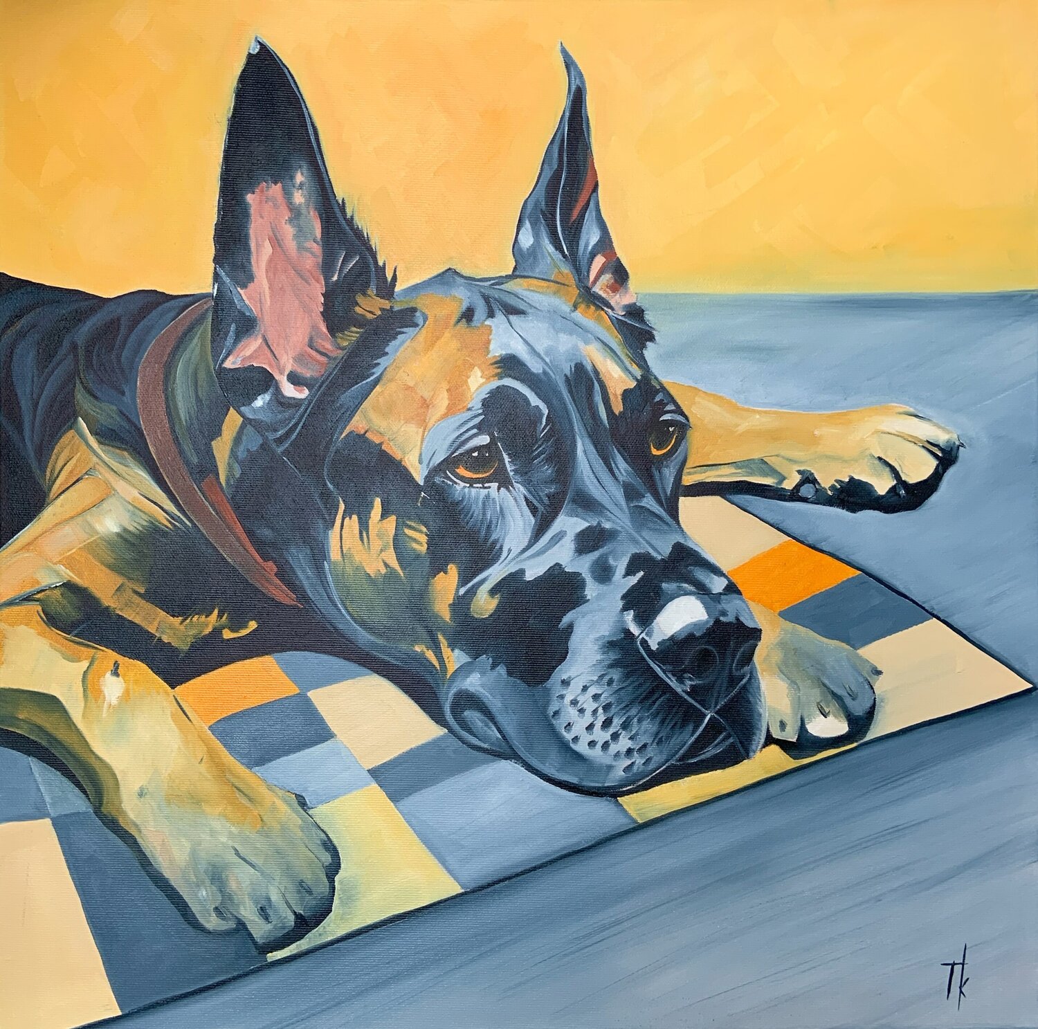 By your side de Olga Tkachova (2025): Pintura Óleo en Lienzo - Singulart