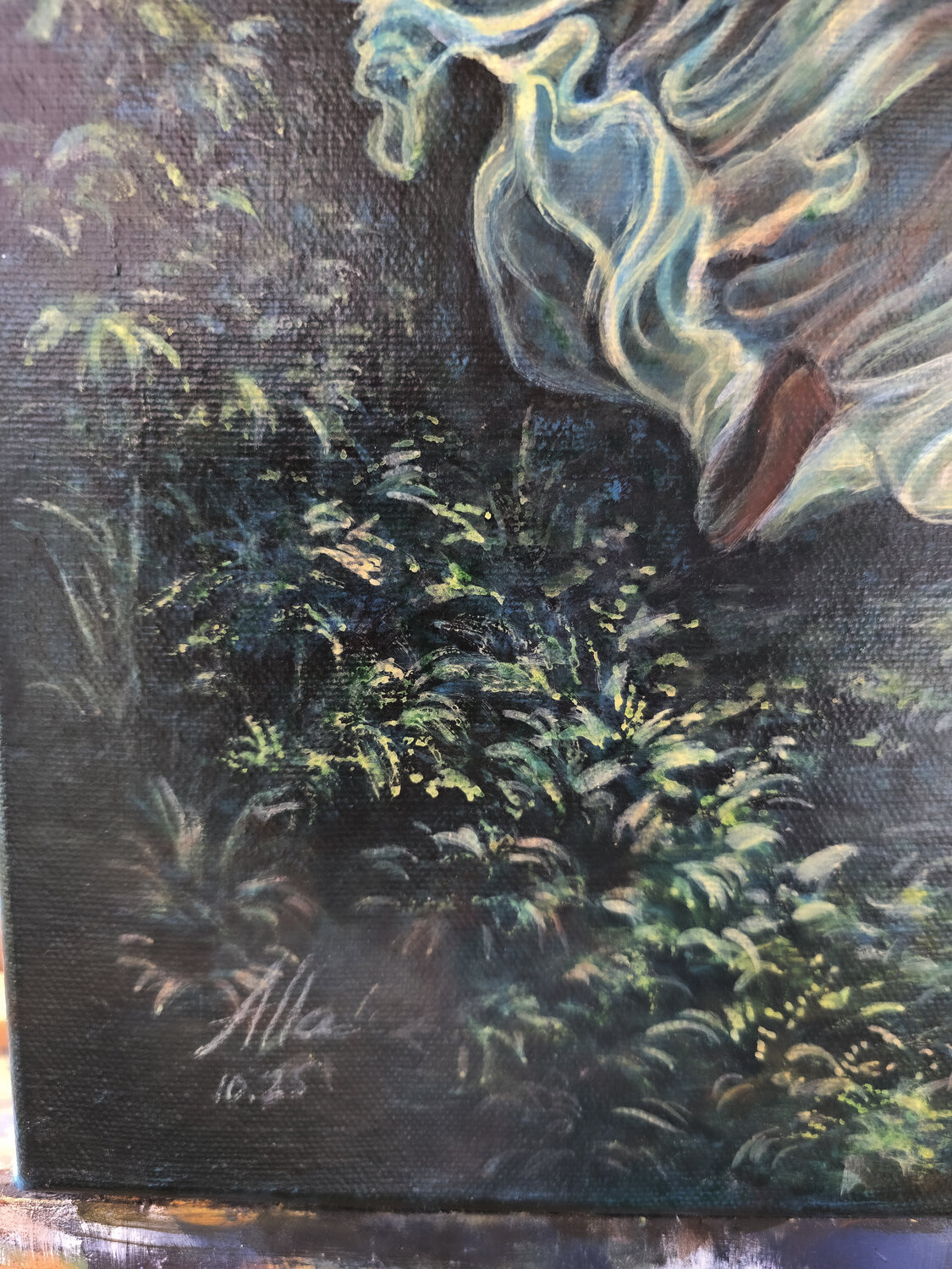 Ascending the Moonlit Path – Symbolist Dreamscape von Alla Ostrovsky ...